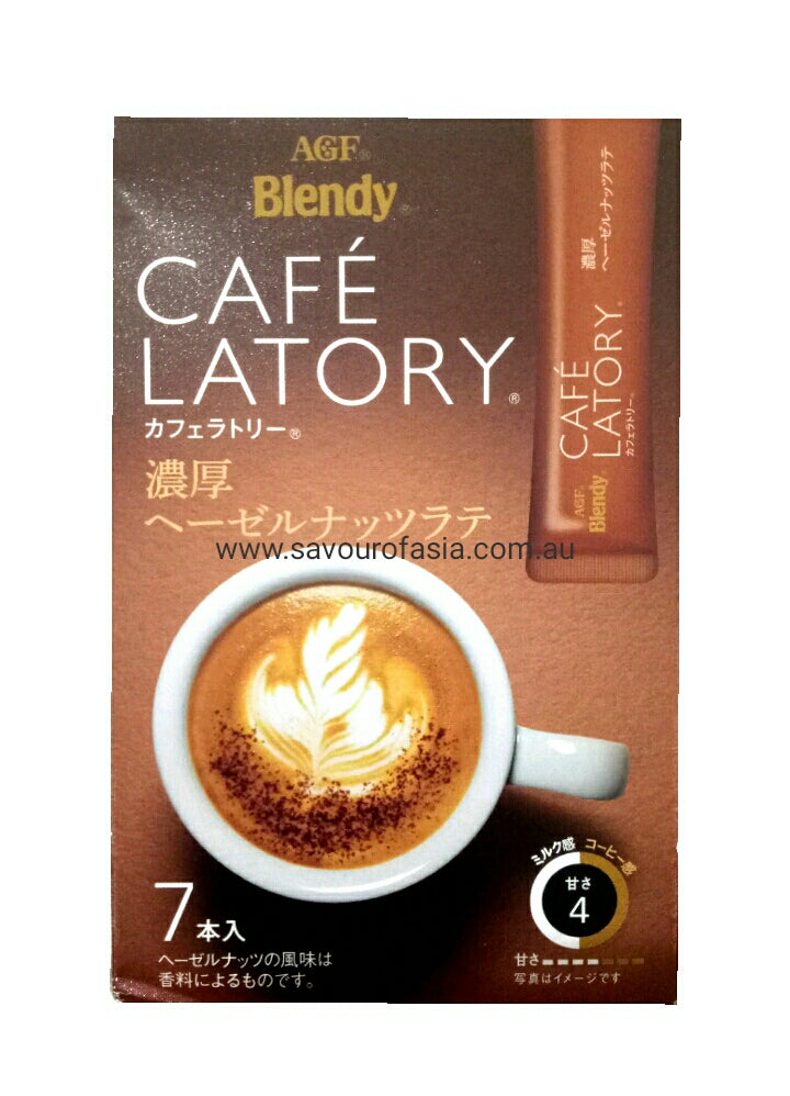 AGF Blendy Cafe Latory Stick Rich Hazelnut Latte 70g – Savour of Asia