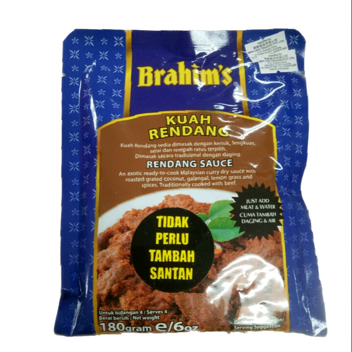 Brahim's Kuah Rendang ( Rendang Sauce) 180g – Savour of Asia