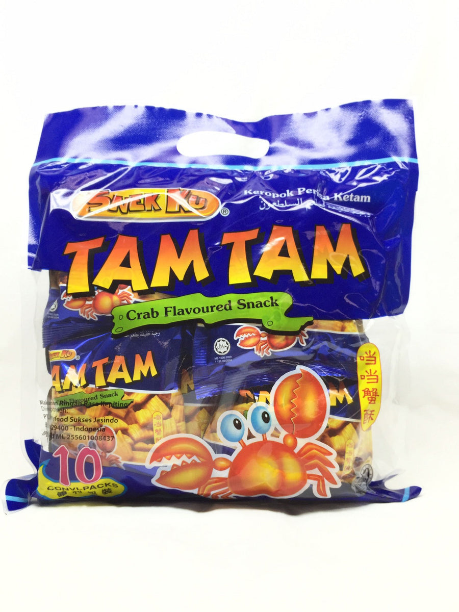 Snek Ku Snek Ku Tam Tam 25g (Crab Flavoured Snack) x 10's – Savour of Asia