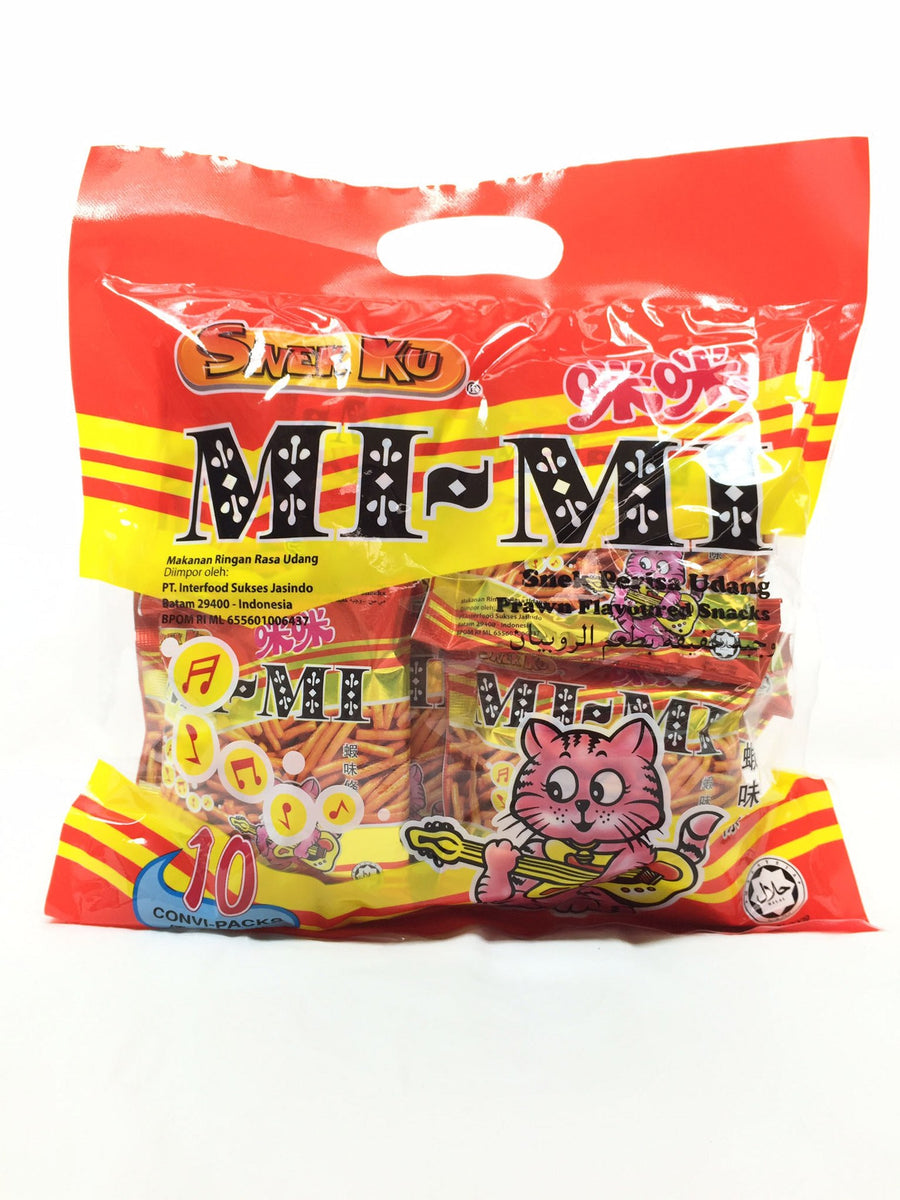 Snek Ku Snek Ku Mi Mi (Prawn Flavoured Snack) 25g x 10's – Savour of Asia