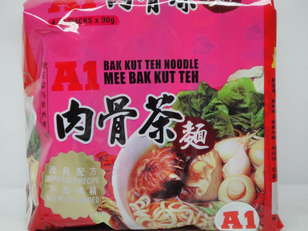 A1 A1 Bak Kut Teh Noodle 90g x 4's – Savour of Asia
