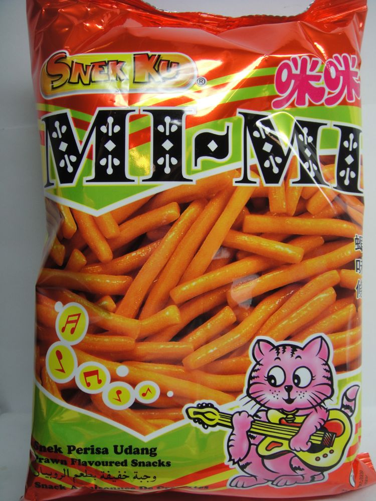 Snek Ku Snek Ku Mi Mi (Prawn Flavoured Snack) 80g – Savour of Asia