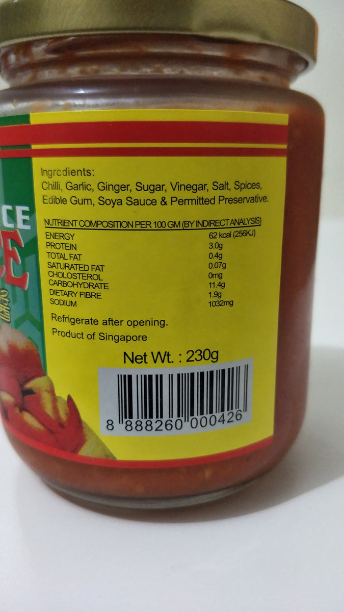 Sing Long Sing Long Chicken Rice Chilli Sauce 230g – Savour of Asia