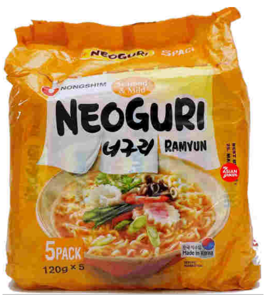 Nongshim Neoguri Mild 120g x5 – Savour of Asia