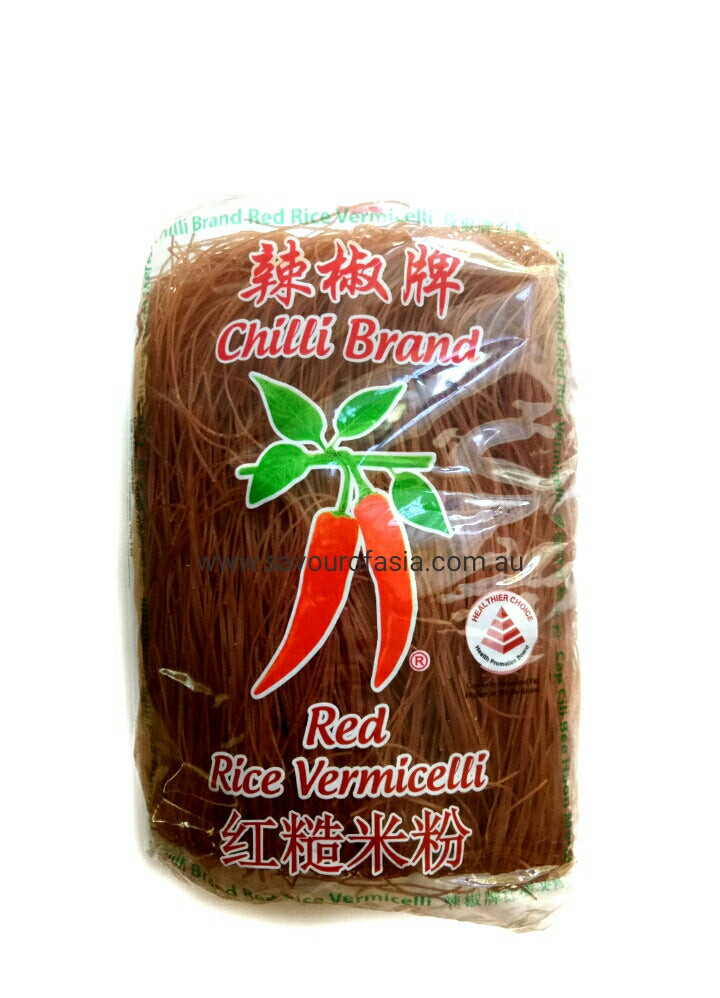 Chilli Brand Red Rice Vermicelli 400g 辣椒牌红糙米粉 – Savour of Asia
