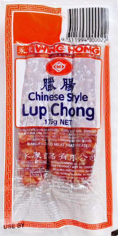 Wing Hong Lup Chong Chinese Pork Sausage 175g – Savour of Asia