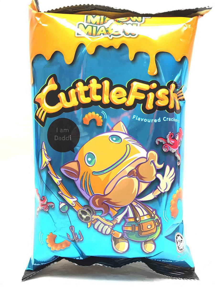 Miaow Miaow Miaow Miaow CUTTLEFISH Crackers 60g – Savour of Asia
