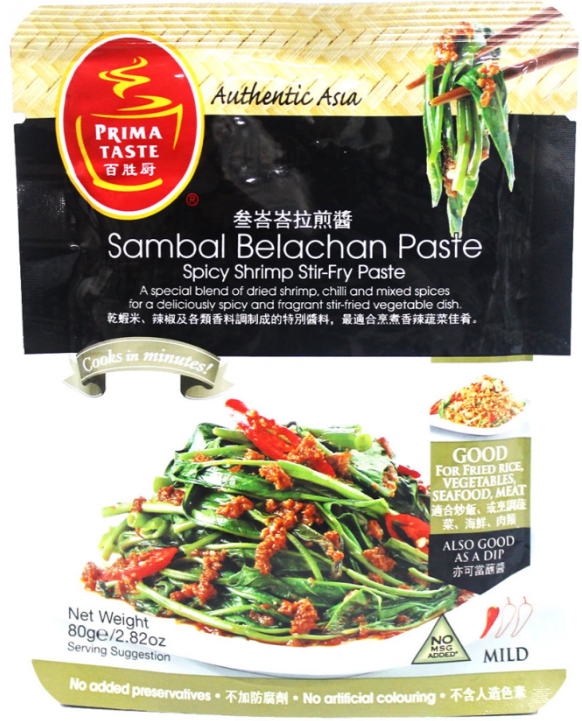 Prima Taste Sambal Belachan Paste (Spicy Shrimp Stir-Fry Paste) 80g ...